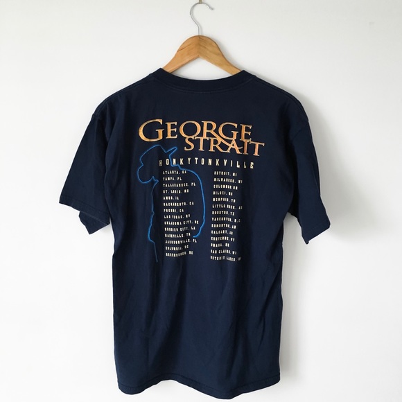 George Strait | Shirts | Vintage Official George Strait 203 Tour Tshirt ...
